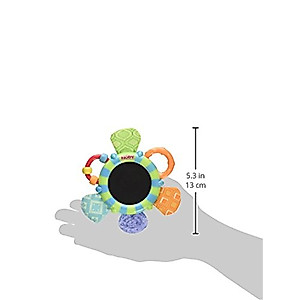 Nuby Look-at-Me Mirror Teether Toy, Colors May Vary