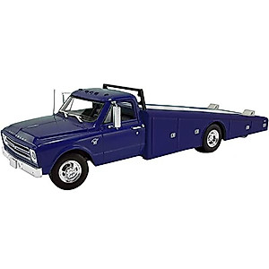 1967 Chevy C30 Ramp Truck Blue Limited Edition to 312 Pieces Worldwide 1/18 Diecast Model Car by Acme A1801709