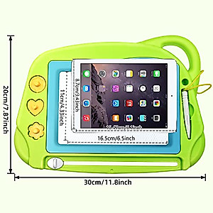 AiTuiTui Magnetic Drawing Board Mini Travel Doodle, Erasable Writing Sketch Colorful Pad Area Educational Learning Toy for Kid/Toddlers/Babies with 3 Stamps and 1 Pen (Green)