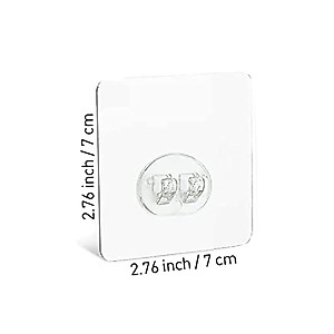 TEKNOTEL 4PCS Shower Caddy Adhesive Sticker Replacement Hook for Corner Shower Caddy Bathroom Rack Shelf Soap Dish Basket Wall Hanging Hook with Strong Sticky, No Drilling Bath Kitchen Organizer