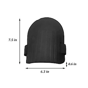 2 Pair Gardening Knee Pads EVA Protective Knee Pads Lightweight Waterproof Soft Foam Cushion Knee Sleeves with Adjustable Straps for Home Cleaning Construction Work Outdoor Sports Gardening (Black)