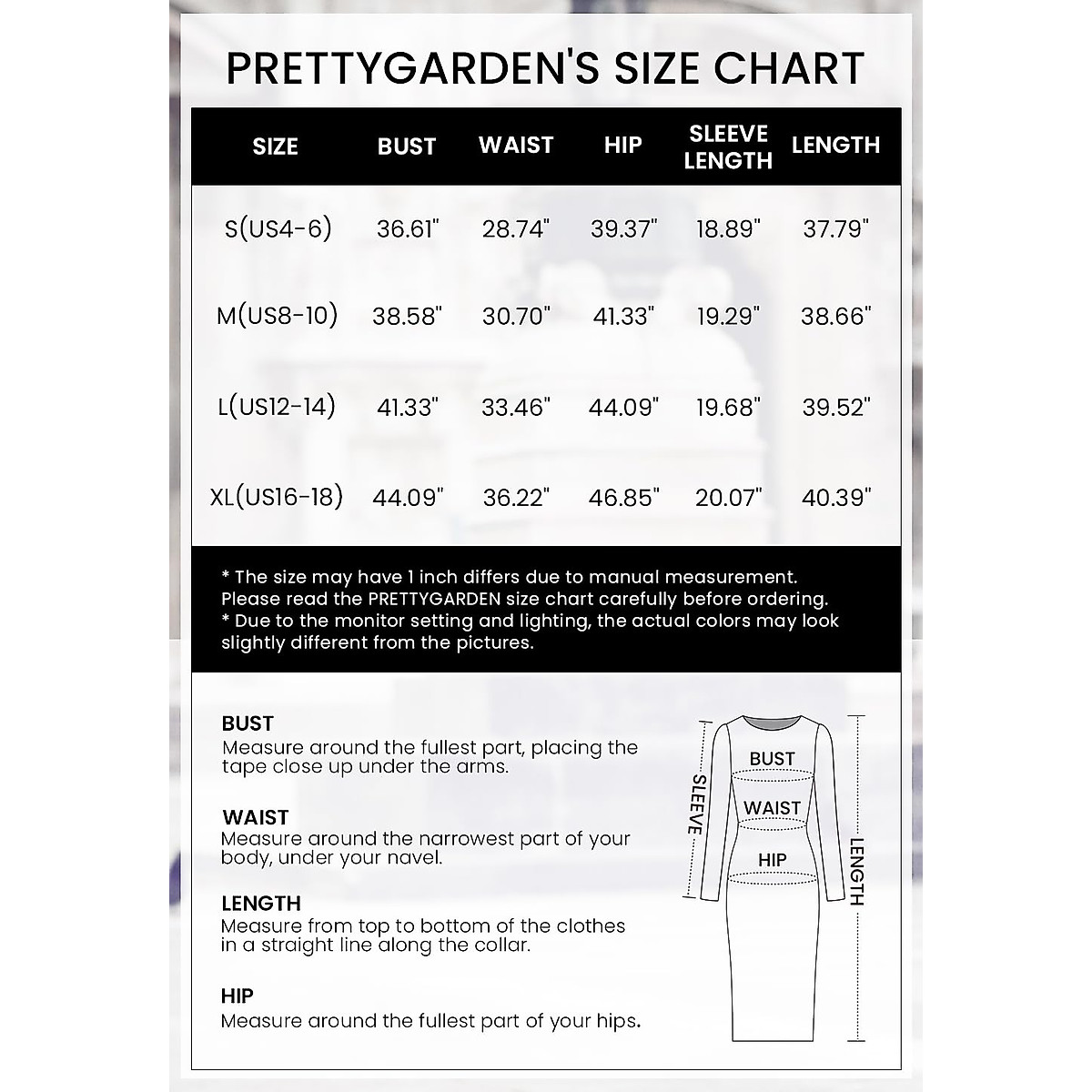 PRETTYGARDEN Women's Fashion Casual Long Sleeve Belted Party Bodycon Sheath Pencil Dress (Red,Large)