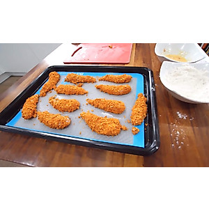 Barry Lewis Silicone Baking Mats - Non-Stick Sheet Mats - Set of 2 (15.75" x 11.75" Inches) & (11.75" x 8.25" inches)