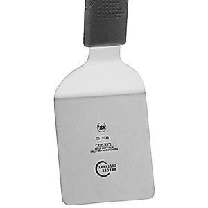 Mercer Culinary Millennia Mini Turner/Spatula, 2.5 Inch x 2.5 Inch Blade, Black Handle