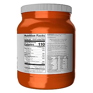 NOW Sports Nutrition, Whey Protein Isolate, 25 g With BCAAs, Unflavored Powder, 1.2-Pound