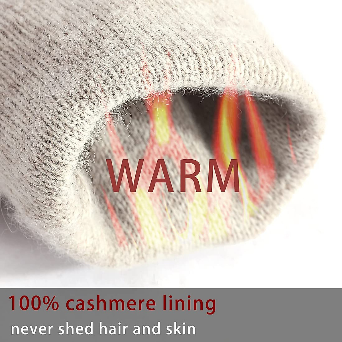 Harssidanzar Women's Leather Gloves,Winter Warm Cashmere Lining Touchscreen Texting Warm Driving Lambskin Leather Gloves GL017,Black, Size M