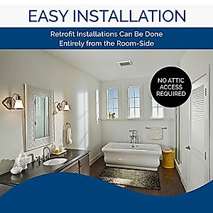 Broan-NuTone AE50110DC Flex DC Series ENERGY STAR Certified Bathroom Ventilation Fan, Medium, White