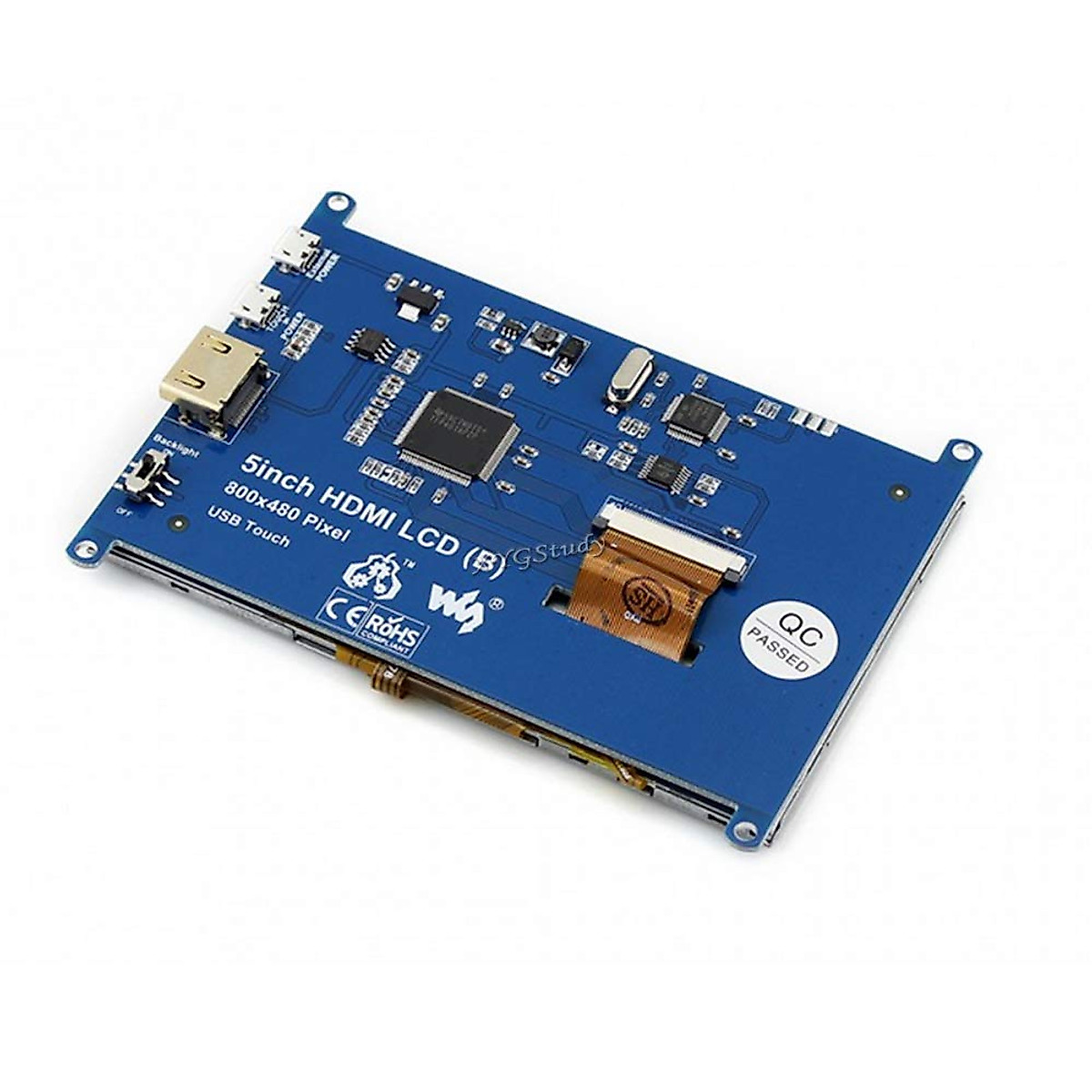 5 inch 800x480 Resistive Touch Screen HDMI interface custom Raspbian LCD mini PC Supports Raspberry Pi 3 2 1 Model B B+ A+ & BeagleBone Black & Banana Pi / Banana Pro @XYGStudy