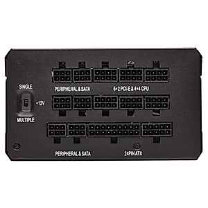 Corsair CP-9020140-UK HX1200 1200 W 80+ Platinum Fully Modular Power Supply Unit - Black