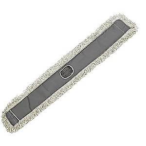 Alpine Industries Heavy Duty Cotton Mop Head - Dry Mop Head for Dirt Dust for Clean Hardwood Floor, Office and Garage - Commercial Mop - Super Absorbent Industrial Mop Head (48 in, Single Pack)