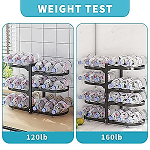 Wisdom Star 8 Tier Pots and Pans Lid Organizer Rack Holder, Adjustable Pot Organizer Rack for Under Cabinet, Pot Rack for Kitchen Organization and Storage, Black