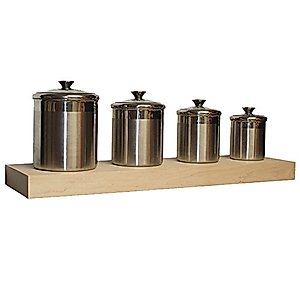 Omega National 2.5 X 10 X 24in Wide Floating Shelf Maple