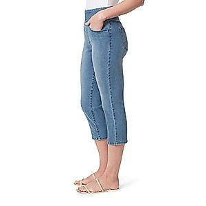 Bandolino Women's Size Theadora Tummy Toner Pull On Capri, Patras, 18 Plus Regular