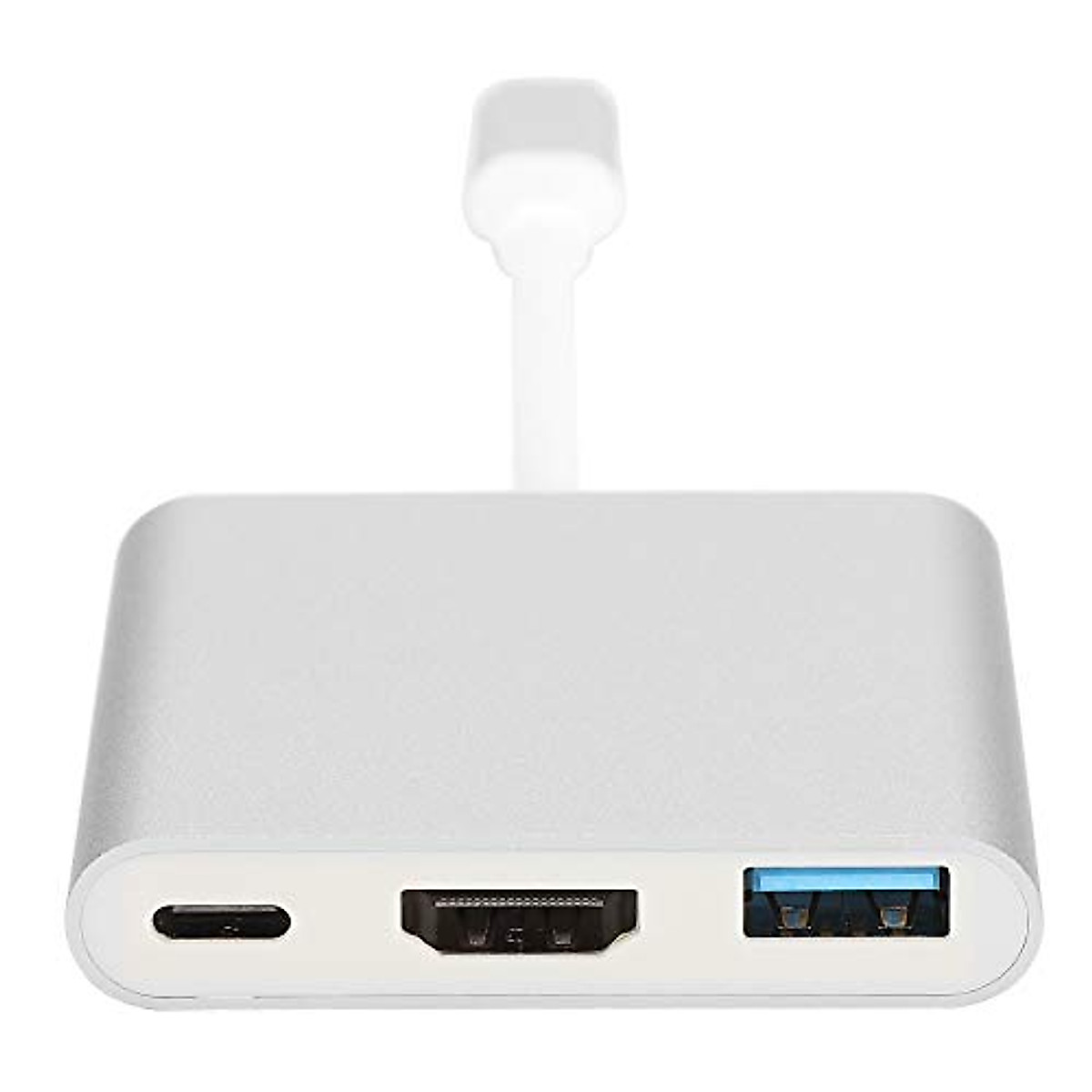 Shanrya Converter, 3 in 1 Type‑c Adapter, 1PCS Plug and Play for Education Presentations Films Exhibitions(Silver)