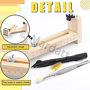 Mardatt 21Pcs Bracelet Jig Kit with Bracelet Maker Knotters Tool Kit, Adjustable Length Paracord Jig Lacing Needles Paracord FID Set for Wristband Braiding DIY Craft Bracelets Weaving