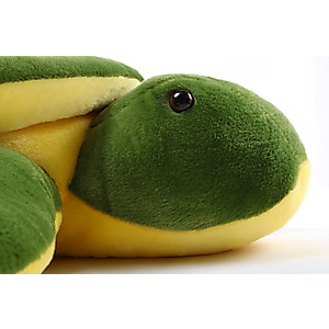 DOLDOA 33" Soft Big Sea Turtle Stuffed Animal, Turtle Plush Pillow for Birthday, Valentine, Christmas, Sea Turtle Toys for Kids, Girlfriend