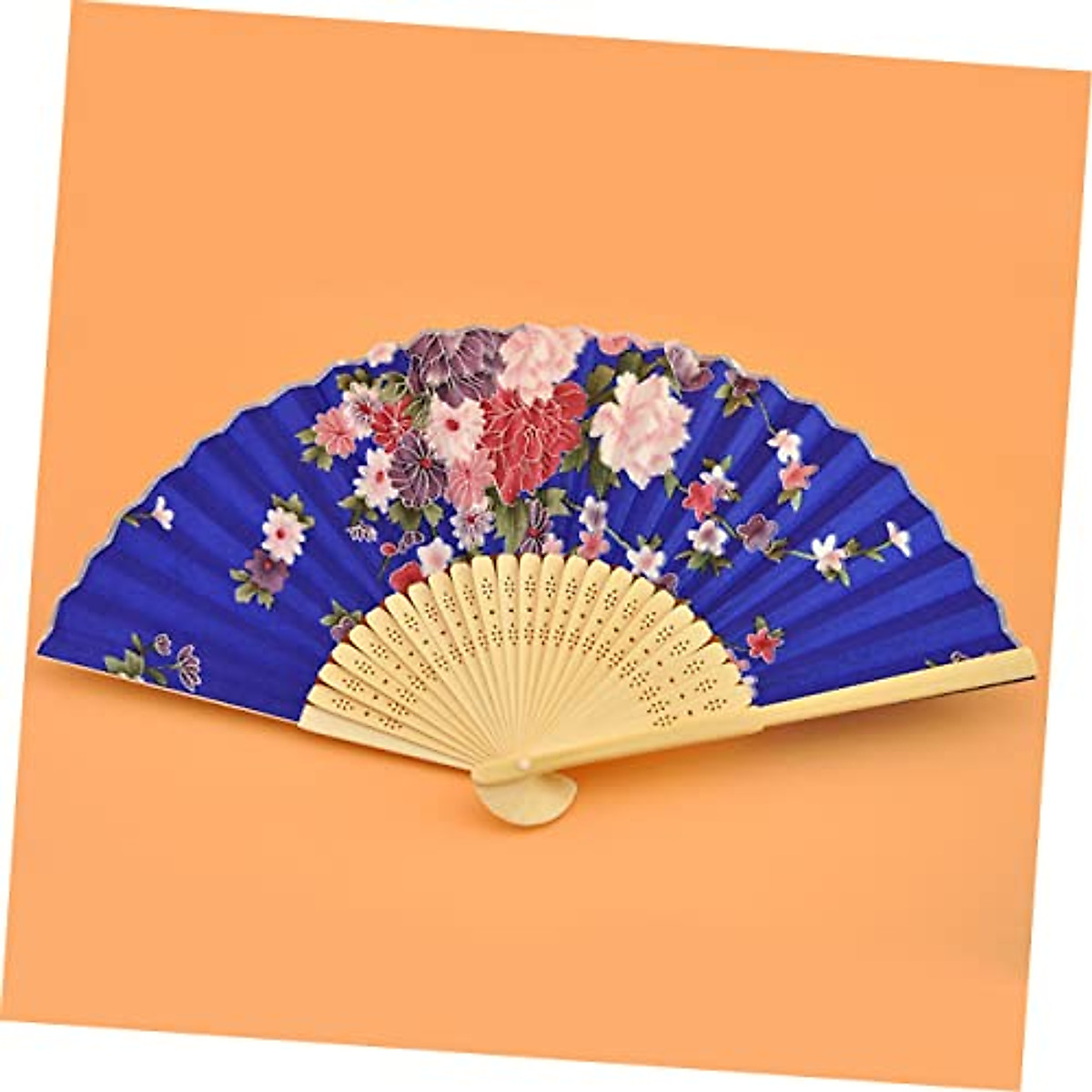 MUSISALY 2pcs Silk Folding Chinese Silk Fans Hand Folding Fans Chinese Hand Fan chinese fan Chinese Folding Fans Japanese Hand Fan collapsible fan hand fans bamboo ancient fan men and women