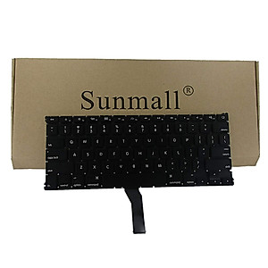 SUNMALL A1466 Keyboard Keyboard Replacement Compatible with Apple MacBook Air 13" A1369 (2011) A1466 (2012-2015) MJVE2LL/A MD760LL/A MC965LL/A MD231LL/A MJVG2LL/A Series Laptop Keyboard