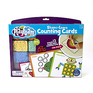 Educational Insights Playfoam Shape & Learn Counting Set, Flash Card Set, Fidget, Sensory Toys, Preschool Kindergarten Classroom Essentials, Ages 3+