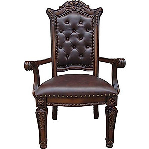 ACME Vendome Arm Chair, Cherry Finish, Set of 2