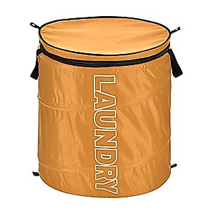 Orange Pop Up Laundry Hamper Collapsible with Lid Dirty Clothes Hamper Laundry Basket Storage Hamper Organizer for Home, Laundry, Travel