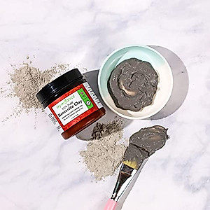 Sky Organics Indian Healing Clay with Detoxifying Bentonite Clay for Face, Helps Remove Impurities, Suitable for Oily or Blemish-Prone Skin, 100% Pure, Vegan & Cruelty-Free Skin Care, 4 Oz.