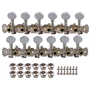 BQLZR Chrome 12 String Acoustic Guitar Machine Heads 6L6R