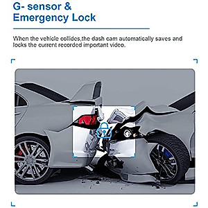 Dash Camera for Cars, Dash Cam 1080P Full HD Dual, G-Sensor,Dashcam 140 Wide Angle 2.7" LCD Display, Super Night Vision, Parking Monitor, WDR, Loop Recording