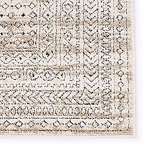 Jaipur Living Vibe Halona Tribal Cream/Black Area Rug (4'X6')