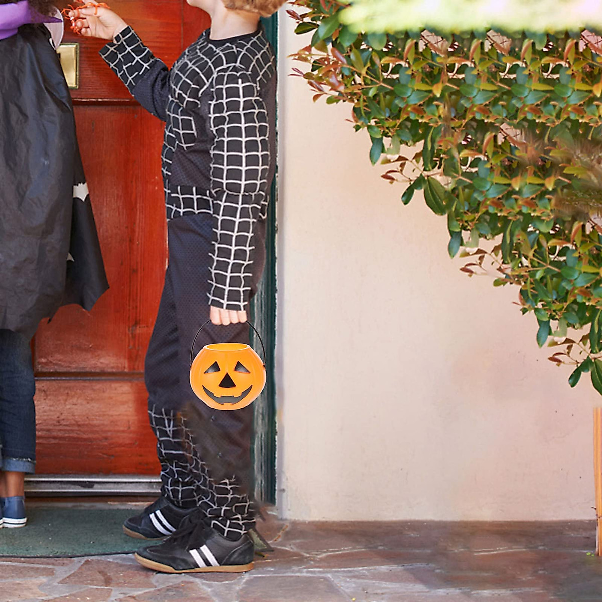 NUOBESTY Mini Pumpkin Buckets 20Pcs, Pumpkin Bucket Halloween Orange Pumpkin Pail Decoration Sweet Holder Pumpkin Basket Halloween Decoration - 2.36 x 2.75 inches