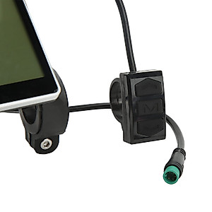 M5 Lcd Panel Screen, EBike LCD Display, Electric Bike LCD Meter 5 Pin 24V 36V 48V 60V Universal E Scooter M5 LCD Panel Screen for 31.8 22.2mm Electric Bikes