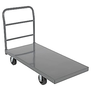Vestil ECSPT-2448 Steel Smooth Deck Platform Truck 24 In. x 48 In. 2000 Lb. Capacity Black