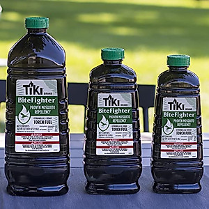 TIKI Brand BiteFighter Mosquito Repellent Torch Fuel for Outdoors, 100 oz, 1216155