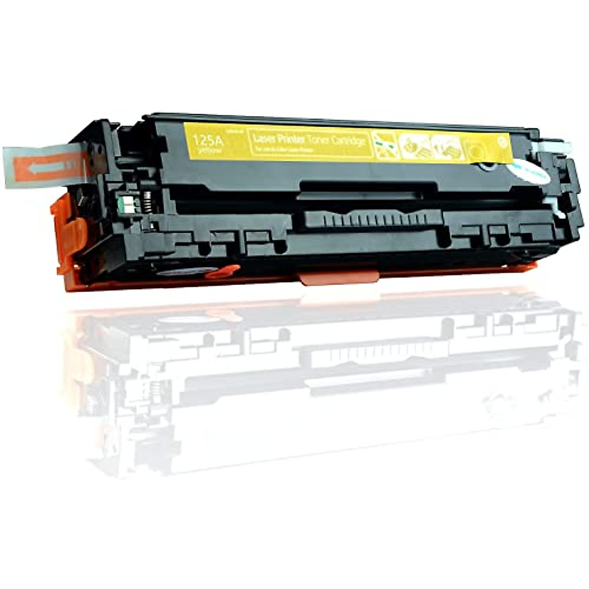 FUDEECON Compatible Toner Cartridge Replacement for 125A CB542A Suitable for use in HP CP1215 CP1210 CP1515N CP1518NI CM1312nfi CM1300 CM1312 Printer(Yellow,1-Pack)
