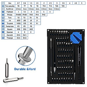 71 in 1 with 64 Bits Precision screwdriver Set,Electronics Magnetic Repair Tool Kit For Computer Repair Tool Kit With Extension Rod,For Laptop,Phone,Watch,Computer,Switch,Glasses Etc
