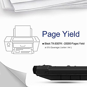 GREENRHINO Compatible Toner Cartridge Replacement for Kyocera TK-8307K (1T02LK0US0) TASKalfa 3050ci 3051ci 3550ci 3551ci (Black, 1-Pack)