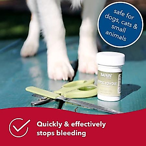 Coastal Pet Safari Pet Styptic Powder - Blood Clotting Powder for Pet and Dog First Aid Kit and Grooming - One Size