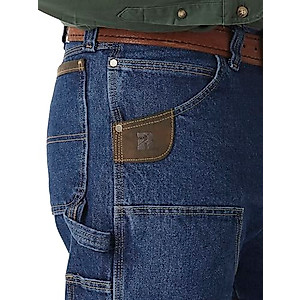 Wrangler Riggs Workwear mens Utility jeans, Antique Indigo, 36W x 30L US