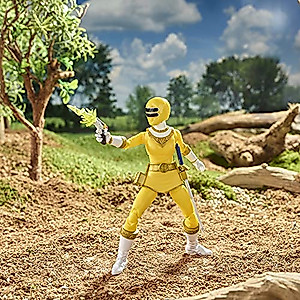 Power Rangers Lightning Collection Zeo Yellow Ranger 6-Inch Premium Collectible Action Figure Toy with Accessories, Kids Ages 4 and Up