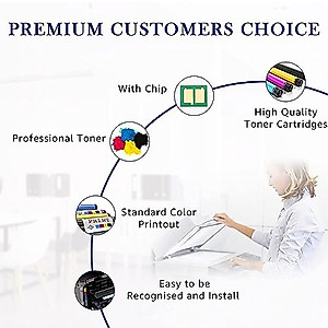 215A Toner Cartridge (with Chip) Compatible Replacement for HP 215A with Laserjet Pro M155a M155nw MFP M182nw M182n M183fw Printer | W2310A W2311A W2312A W2313A (Black Cyan Yellow Magenta, 4-Pack)
