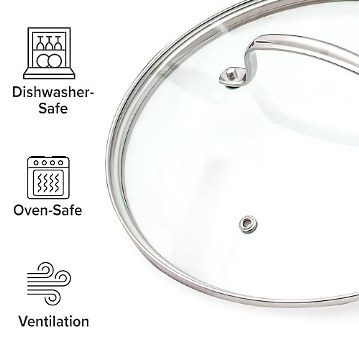 Nuwave 12pc Forged Lightweight Cookware Set, G10 Healthy Duralon Ceramic Ultra Non-Stick Coating, Vented Tempered Glass Lids, Stay-Cool Handles, Induction-Ready & Works on All Cooktops, PFAS Free