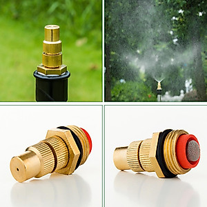 Garden Irrigation Sprinkler Misting Spray Nozzle Adjustable Watering Spray head G1/2'' Male Thread
