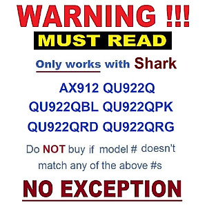 Shark`Ninja Motorized Powered Floor Nozzle Head Attachment for AX912 QU922Q QU922QBL QU922QPK QU922QRD QU922QRG APEX DuoClean Powered Lift-Away Speed Upright Vacuum