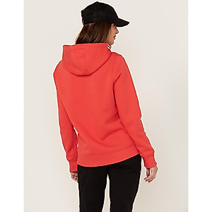Carhartt Women's Relaxed Fit Midweight Logo Sleeve Graphic Sweatshirt, Bittersweet
