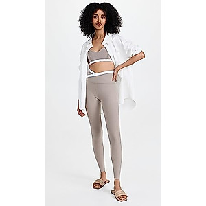 Beyond Yoga Women's Spacedye Outlines High Waisted Midi Leggings, Birch/Cloud White, S