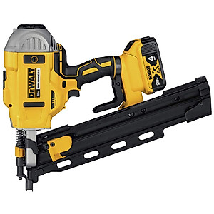 Dewalt DCN21PLM1R 20V MAX Lithium-Ion 21-Degree Plastic Collated Framing Nailer Kit (4 Ah) (Renewed)