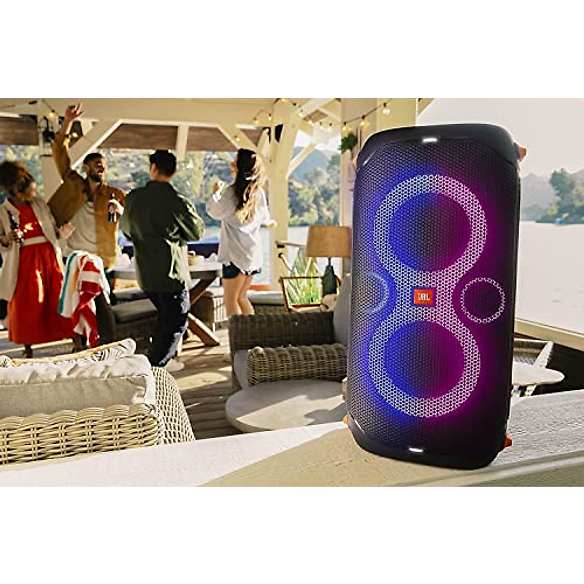 JBL PartyBox 110 - Portable Party Speaker with Built-in Lights, Powerful Sound and deep bass