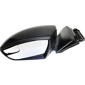 Kool Vue Driver Side Power Non-Heated Mirror for Ford Focus 2012-2014 With Signal Light & Spotter Glass; Without Puddle Lamp Paintable 4-Door, Hatchback