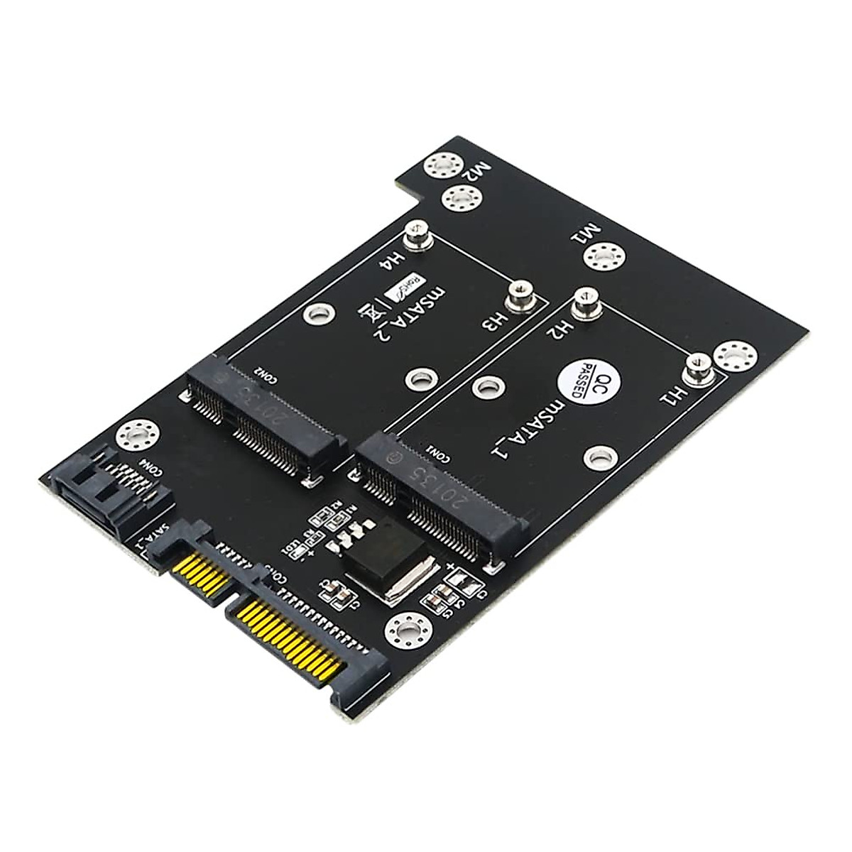 SOLUSTRE Adapter Board mSATA Adapter mSATA SSD Reader Adapter mSATA SSD Adapter SSD Adapter Card Computer Supply mSATA to 3.0 Adapter Mini Converter Expansion Card Metal