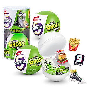 5 Surprise Mega Gross Minis by ZURU Boys Mystery Collectible Minis Brands Parody, Toys for Boys and Girls 3+, Halloween Toy
